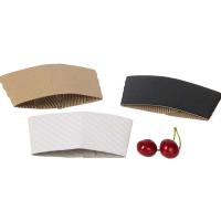 China Hot Paper Cup Sleeve Custom Paper Coffee Cup Sleeve With Logo for sale