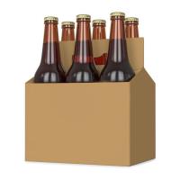 China Custom Design Popular Wine Cardboard Folding Paper Bottle Carrier Beer And Beverages Box for sale