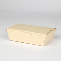 China Custom Logo Single-Sided Kraft Paper Container Food Grade Disposable Cover Packaging Box for sale