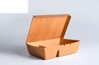 China Popular Design Food Storage Disposable Multi-Compartment Lunch Kraft With Paper Box Many Compartment for sale