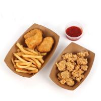 China Kraft Trays Boat Shaped Salad Bowl Giveaway Boxes for Desserts for sale