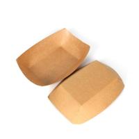 China Kraft Trays Boat Shaped Salad Bowl Giveaway Boxes for Desserts for sale