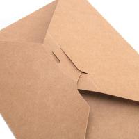 China Recycled Brown Kraft Paper Food Grade Packaging Box Salad Sandwich Takeaway Food Lunch Box for sale