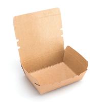 China Biodegradable Large Clamshell Meal Box Takeaway Hot Food Salad Paper Packaging Box for sale