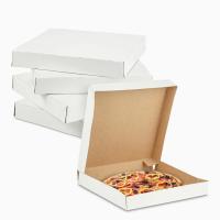 China Recyclable Custom Pizza Carton Takeaway Pizza Box Kraft Paper Pizza Box Customized for sale