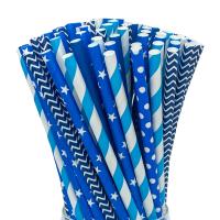 China Eco Friendly Drinking Straw Tubes Cocktail Paper Jumbo Straw Sharp End For Party Bubble Boba Tea Drinks for sale