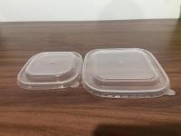 China PP Lid for eco-friendly products noodle square paper kraft disposable salad bowl for sale