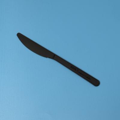 China CPLA ECO Friendly 7 Inches  Knives Cutlery Set Disposable Biodegradable Knives for sale