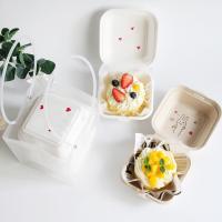 China Eco Friendly Microwave Safe Disposable Bagasse Sugarcane Sugar Cane Pulp Cake Container Clamshell Hamburger Burger Box for sale