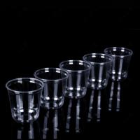 China 100% Biodegradable Disposable CPLA Plastic Lid Clear Cold Beer Milk Tea Coffee Sauce PLA U Shaped Parfait Cup for sale