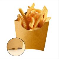 China Kraft Paper French Fries Cup Fast Food Packaging Container Fried Snack Takeaway Box for sale