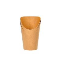 China Kraft Paper French Fries Cup Fast Food Packaging Container Fried Snack Takeaway Box for sale