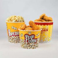 China Recyclable Custom Print Cinema Take Away Paper Popcorn Cup Popcorn Buckets for sale