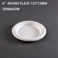 China PFAS FREE 6 7 9 10inch Disposable Party Tableware 100% Compostable Disposable Sugarcane Tableware Bagasse Round Plates for sale