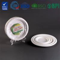 China PFAS FREE 6 7 9 10inch Disposable Party Tableware 100% Compostable Disposable Sugarcane Tableware Bagasse Round Plates for sale