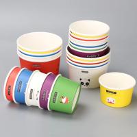 China Custom Biodegradable Eco-Friendly Take Away Paper Bowl Food Container Kraft Food Bowl Paper Customized Logo Paper Bowl for sale