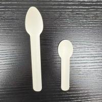 China EcoSmooth Disposable BioStrong Flexi-Lite Leakproof GreenBite Sturdy Paper Spoon Customizable Color And Design for sale