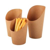 China Customized Disposable Takeaway Paper French Fries Cup Eco-Friendly Snack Box Container For Fast Food Restaurants And Catering Events for sale