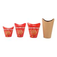 China Customized Disposable Takeaway Paper French Fries Cup Eco-Friendly Snack Box Container For Fast Food Restaurants And Catering Events for sale