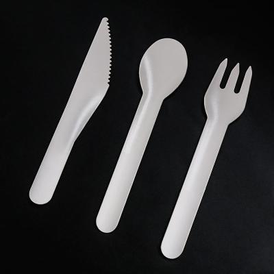 China Biodegradable Disposable Paper Cutlery Paper Knife Fork & Spoon For Restaurant , Party for sale