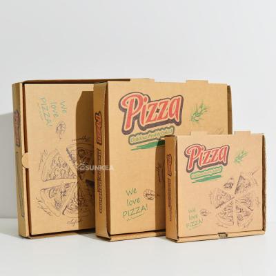 China Custom Pizza Boxes Packaging Logo Carton Baking Cardboard Box Packaging for Food Box Packaging for sale