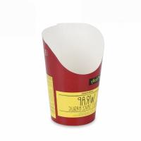 China Disposable Paper Food Cup For French Fries Paper French Fries Cup Eco-friendly Customizable for sale