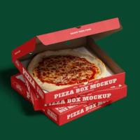 China Custom Printed Paper Pizza Box For Cheese Pepperoni And Veggie Pizzas for sale