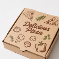 China Custom Printed Paper Pizza Box For Cheese Pepperoni And Veggie Pizzas for sale