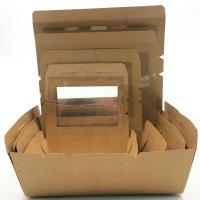 China Custom Paper Box Gift Packaging Salad Paper Box Meal Lunch Take Away Food Box for Eat with PET Window for sale
