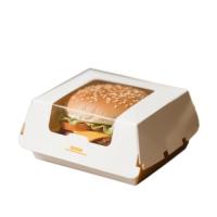 China Customized Paper Food Packaging Boxes-Hot Price Food Grade Disposable Food Containers Hamburger Boxes for sale