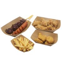 China Custom Printed Fast Food Packaging Boxes Take Away Disposable Chicken Wing Fried Chicken French Fry Burger Chips Box for sale