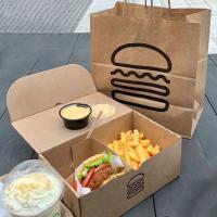 China Custom Printed Takeaway Fried Chicken Burger Paper Box Fish and Chips Potato Fries Street Snack Food Packaging Box for Fast Food for sale