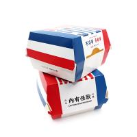 China New Style Custom Sized Burger Packing Box Food Grade Printed Corrugated Kraft Paperboard Matt Lamination for Hamburg Packaging for sale