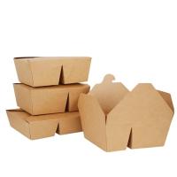 China Custom Disposable Food-Grade Cardboard Hamburger Takeaway Packaging Kraft Paper Clamshell Burger Box Glossy Lamination Printing for sale