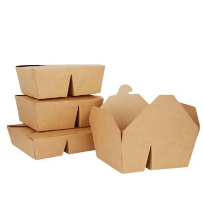 China Custom Disposable Food-Grade Cardboard Hamburger Takeaway Packaging Kraft Paper Clamshell Burger Box Glossy Lamination Printing for sale