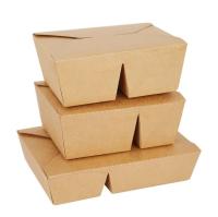 China Custom Disposable Food-Grade Cardboard Hamburger Takeaway Packaging Kraft Paper Clamshell Burger Box Glossy Lamination Printing for sale