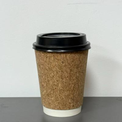 China Premium Double Wall Hot Drink Cup with Natural Cork Lining Eco Material for sale