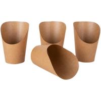 China Food Grade Potato Chips Food Packaging Boxes Wholesale Kraft Cardboard Take Away / to Go Boxes French Fry Box for Restaurant/Waffle Box for sale