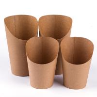 China Food Grade Potato Chips Food Packaging Boxes Wholesale Kraft Cardboard Take Away / to Go Boxes French Fry Box for Restaurant/Waffle Box for sale