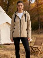 China Water-resistant Jacket with Hydrochromic Pattern and Functional Drawstring Hood for Outdoor Wear for sale