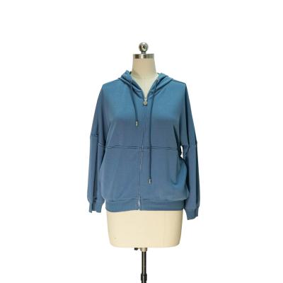 China Oversized Fit Soft Fleece Zip-Up Hoodie for Casual Loungewear for sale