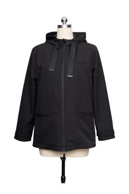 China Lightweight Fine Grid Fabric Hooded Jacket Relaxed Fit Zip Jacket for Women Outdoor Wear for sale