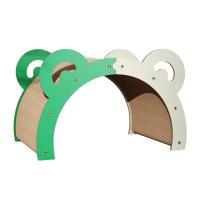 China Corrugated Paper Style Cat Bed Scratcher Funny Comfy Lounge Cardboard Couch for Feline Fun for sale