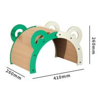 China Corrugated Paper Style Cat Bed Scratcher Funny Comfy Lounge Cardboard Couch for Feline Fun for sale