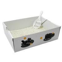 China Travel-Friendly Cat Litter Box with Foldable Design and Paper Material 400*300*120mm for sale