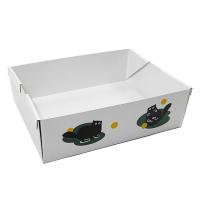 China Item Type White Cat Litter Box Eco Friendly Waterproof Disposable Pet Travel Box for sale