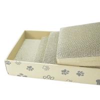China Rectangle Cat Scratchers Made of Eco Friendly Corrugated Paper for Cats to Grind Claws for sale