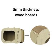 China Wooden Pet Furniture Assembled Indoor Removable Modern Luxury Dog Cat Houses Customization for sale