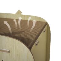 China Wooden Pet Furniture Assembled Indoor Removable Modern Luxury Dog Cat Houses Customization for sale