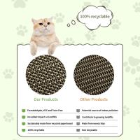 China Wall Mounted L Shape Cat Scratching Board with Toys Ball 60.2*42*24.7cm Sustainable for sale